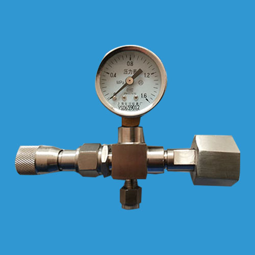DEYANG-Stainless steel needle sampling valve with flow meter